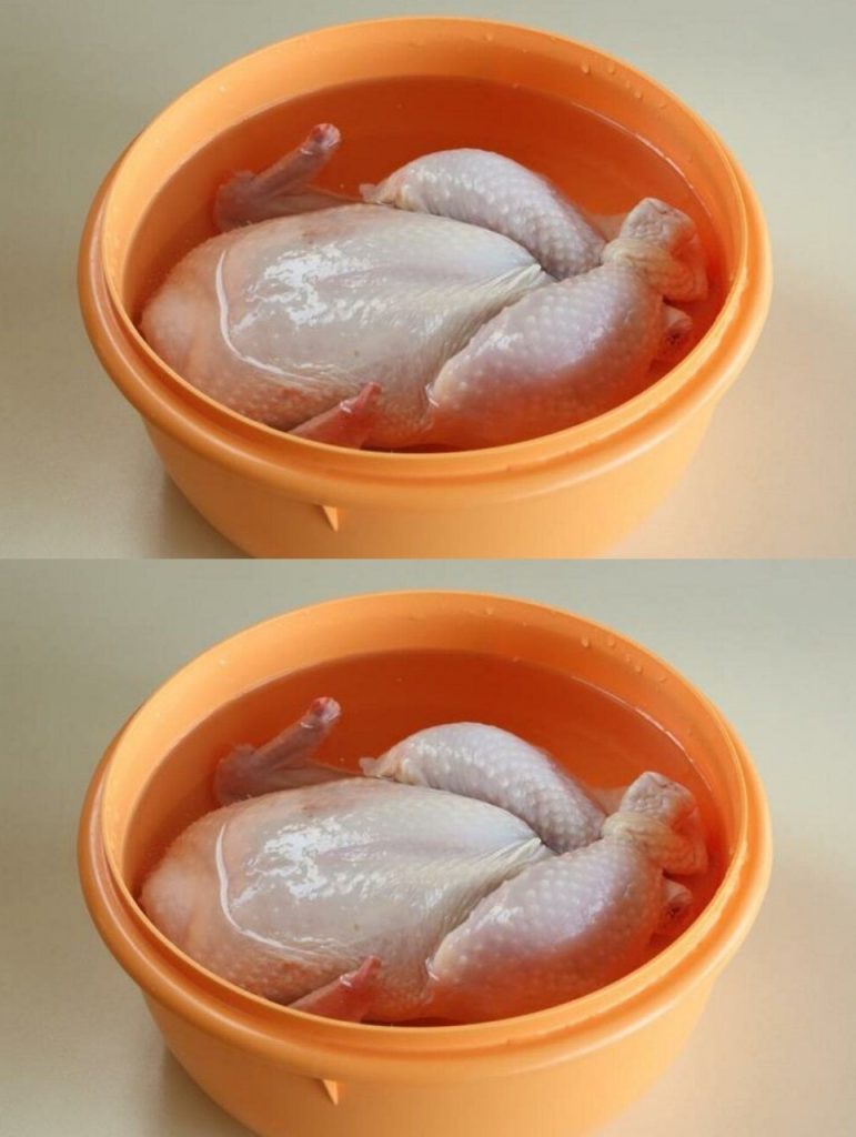 I always soak store-bought chicken in salted water. I didn’t know about ...